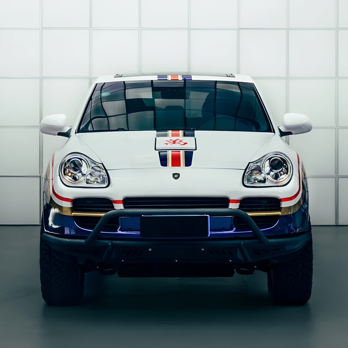 Porsche Cayenne 955 Modular Tubular Offroad Front Bumper – Winch Mount ...