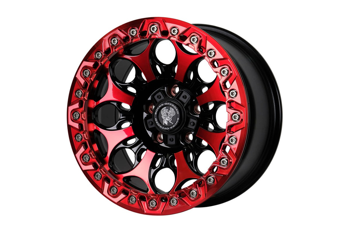 Bucks B502 Slotted Beadlock Wheels Red – AkiOverland