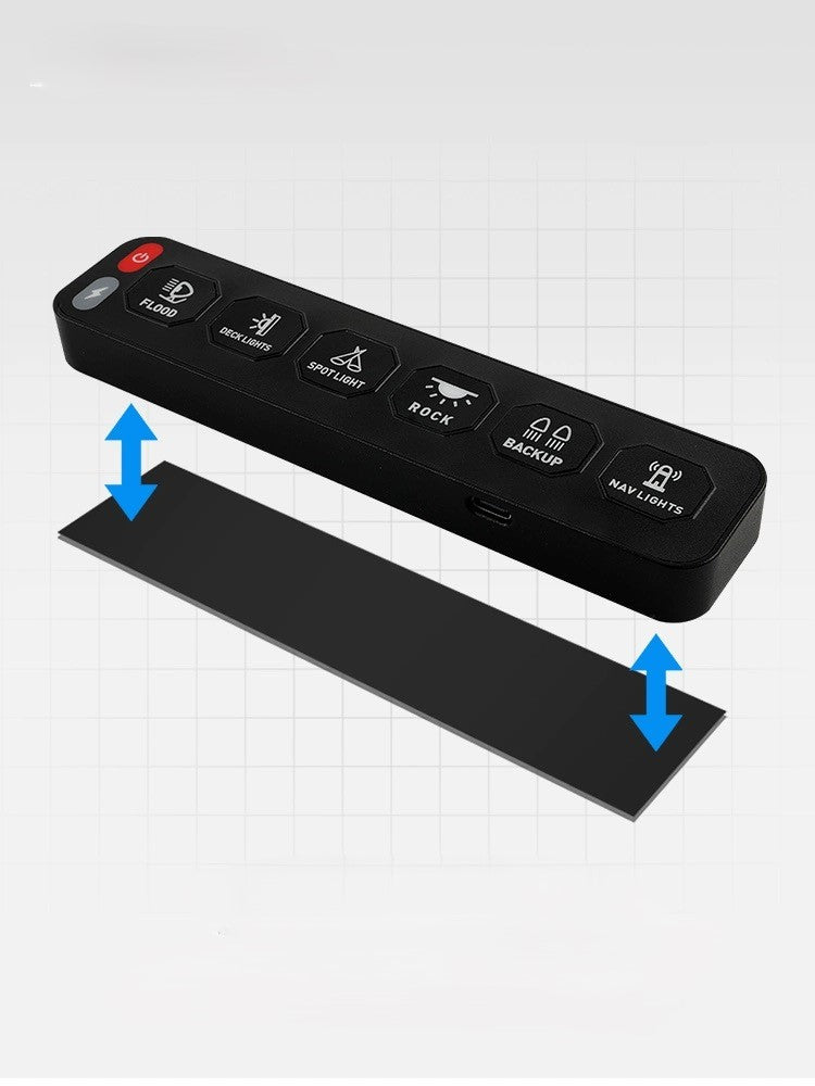 ATS 4/6 Gang Wireless LED Switch Panel, Off-Road Light Controller ...