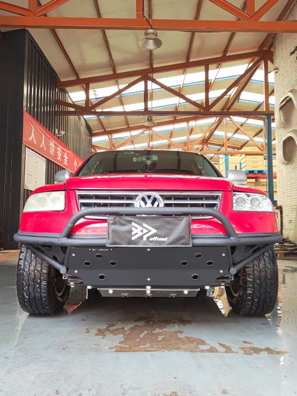 Gen1 7L VW Touareg Full Height Tubular Offroad Front bumper – AkiOverland